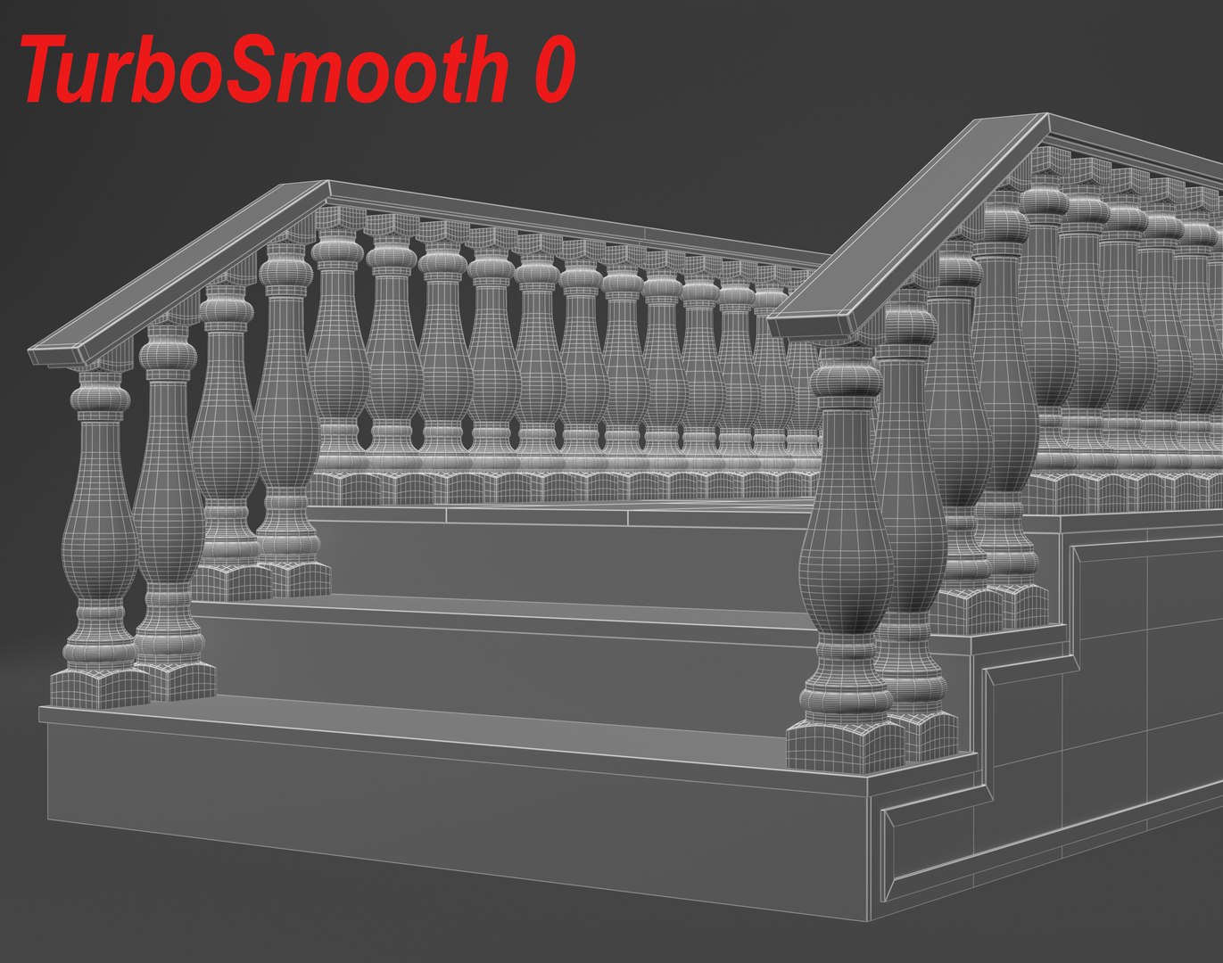 Marble Balustrade Model - TurboSquid 2158222