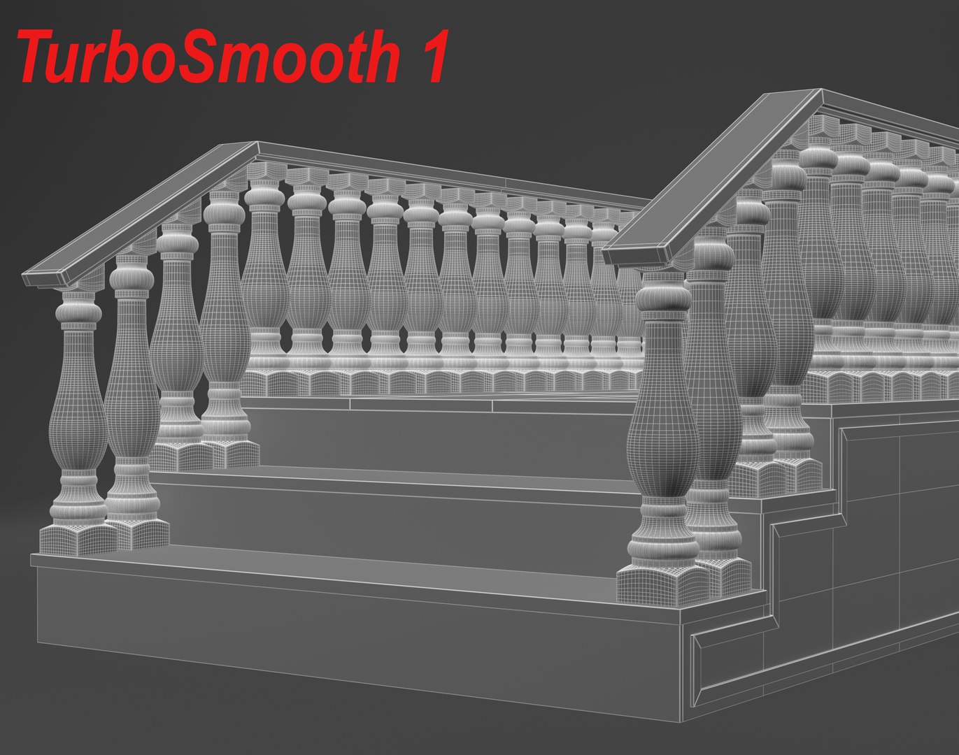 Marble Balustrade Model - TurboSquid 2158222
