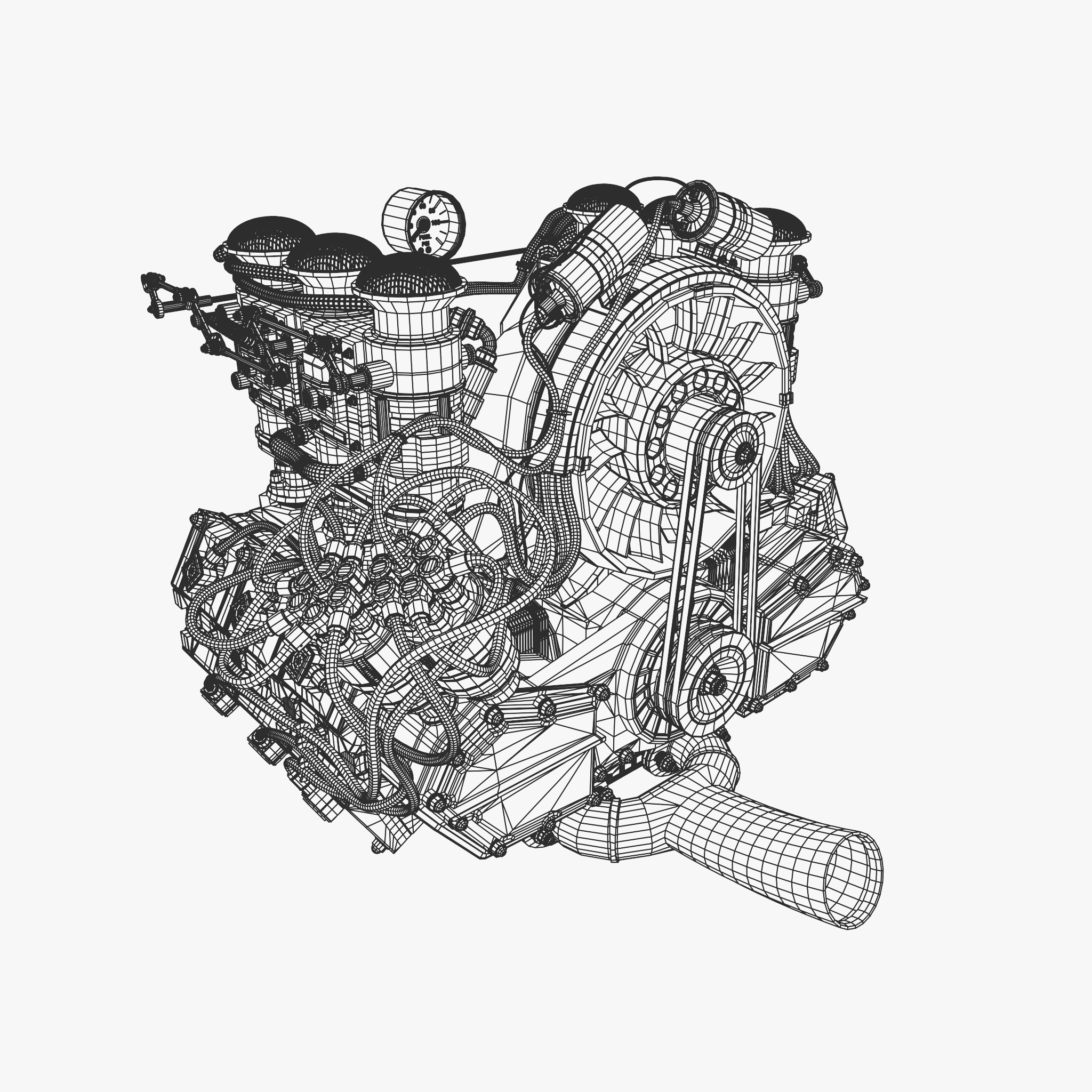 model flat motor