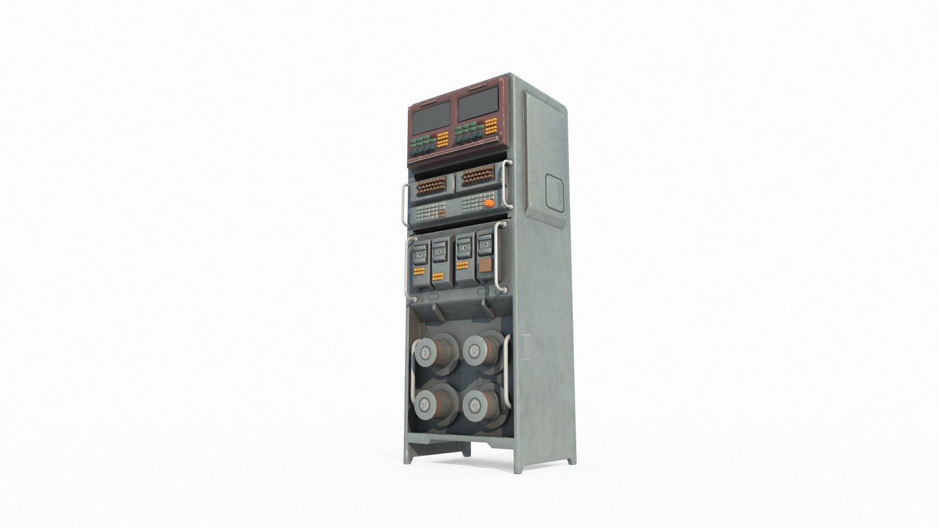 Future Sci-fi Facility Computer Cabinet 3D - TurboSquid 2417307