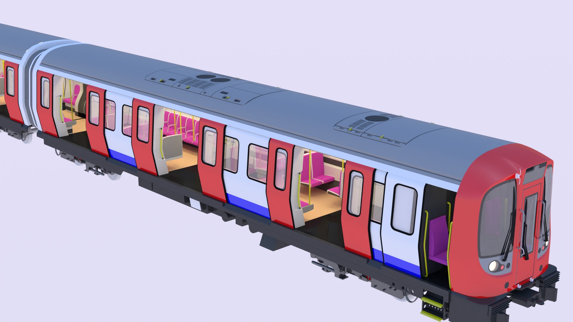 3D Model London Metro Train S8 - TurboSquid 2187056