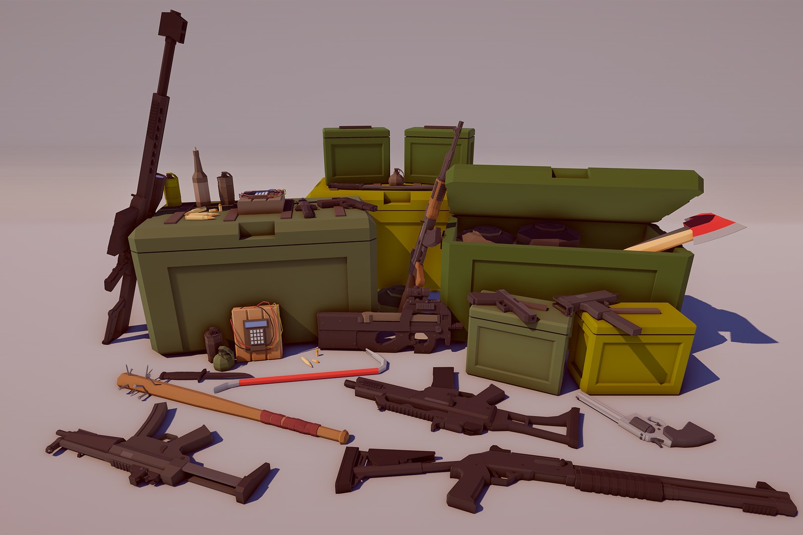 Low Poly Asset Bundle 3D - TurboSquid 1794972