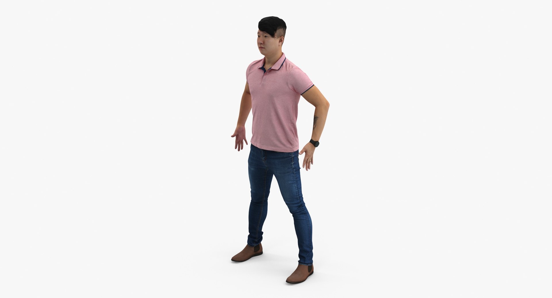 3D model Bryce Casual Spring A Pose - TurboSquid 2107344