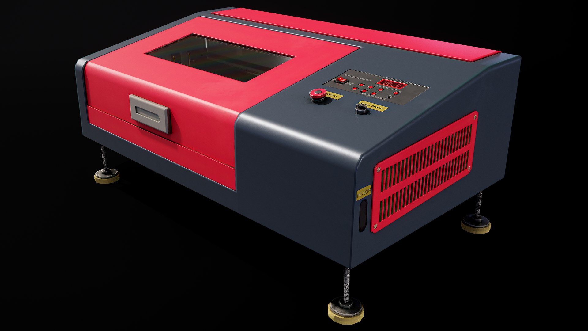 Industrial Laser Engraving Machine Lowpoly PBR Model - TurboSquid 1783062