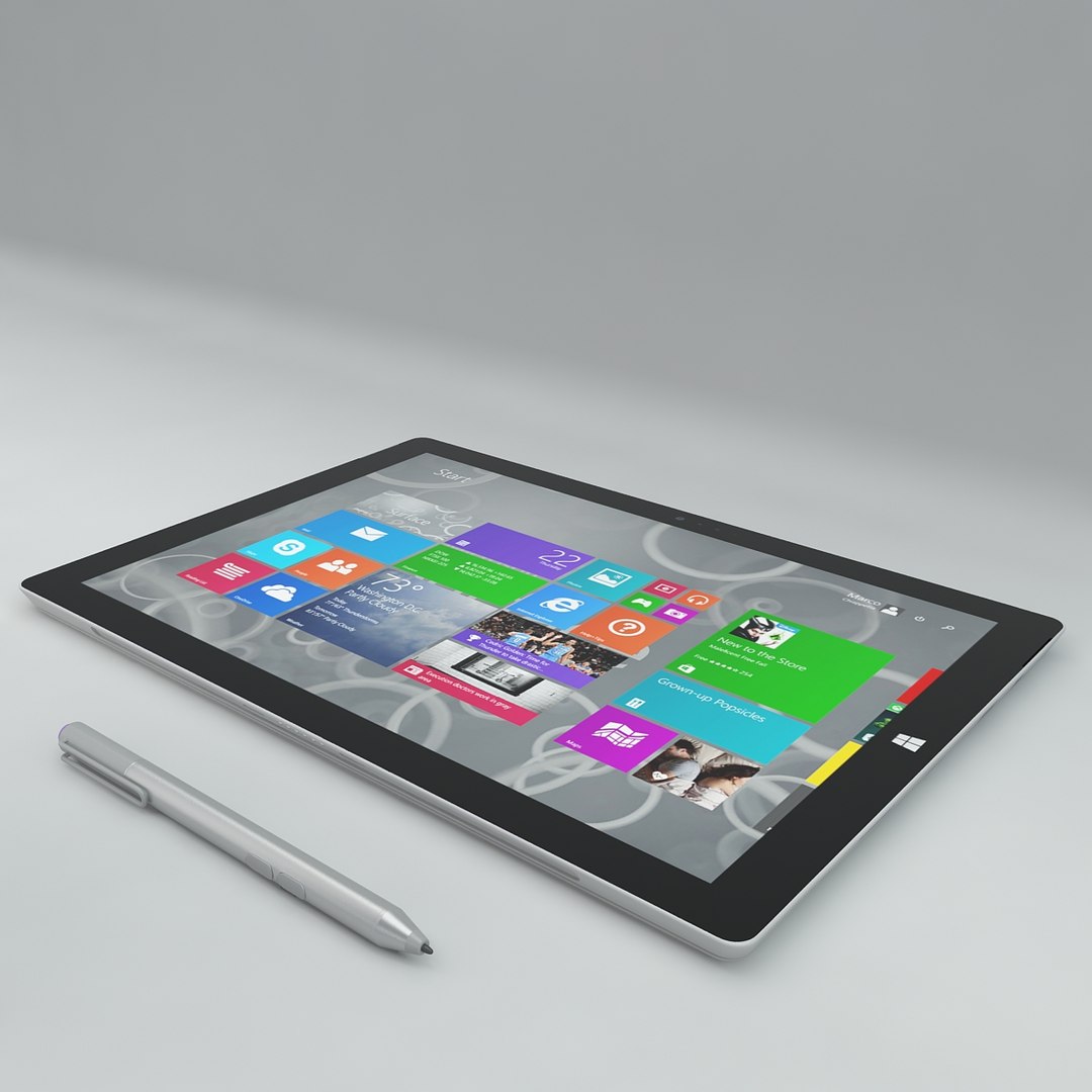 3d Microsoft Surface Pro 3 Model