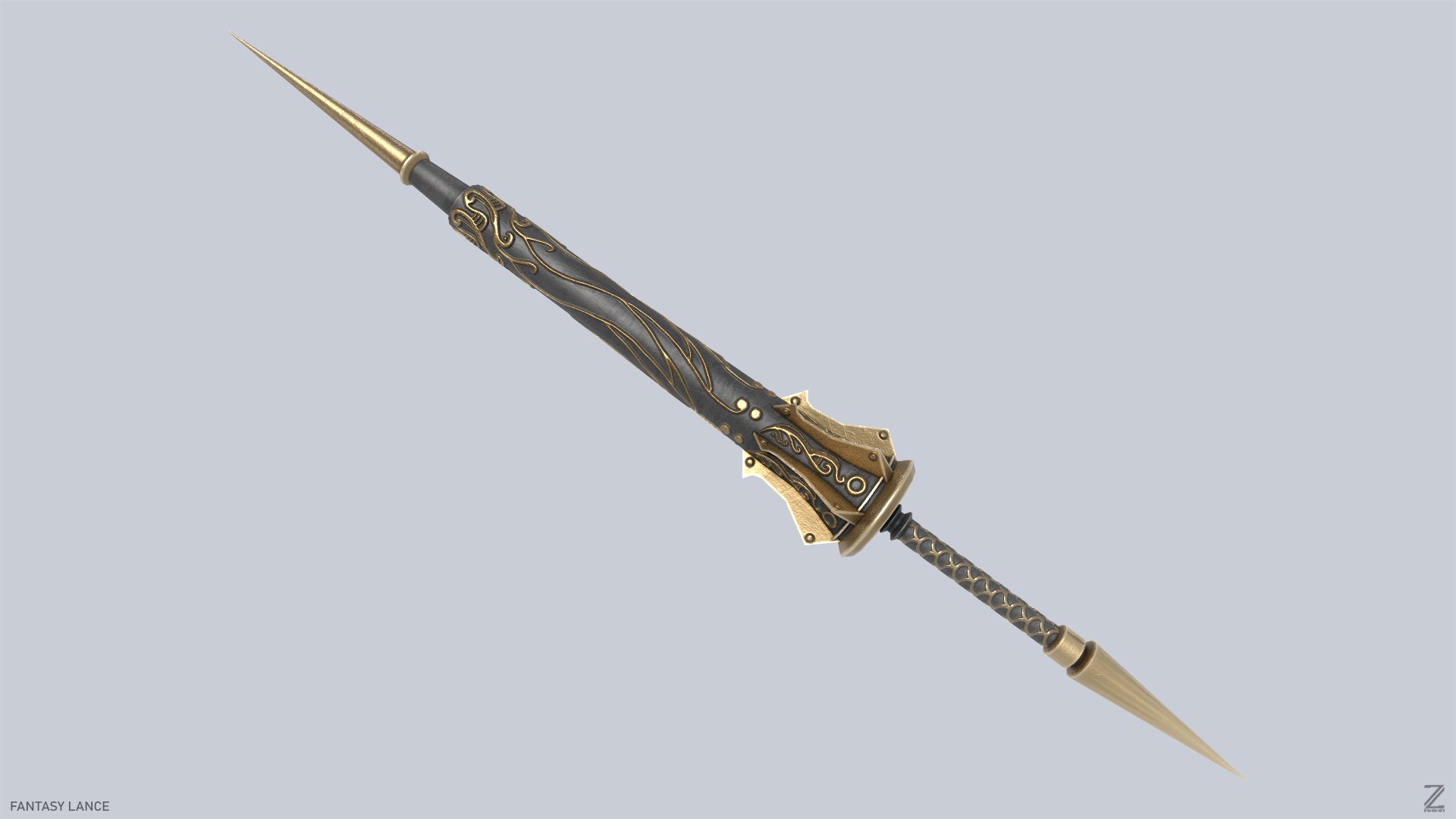 3D Fantasy Lance - TurboSquid 2387055