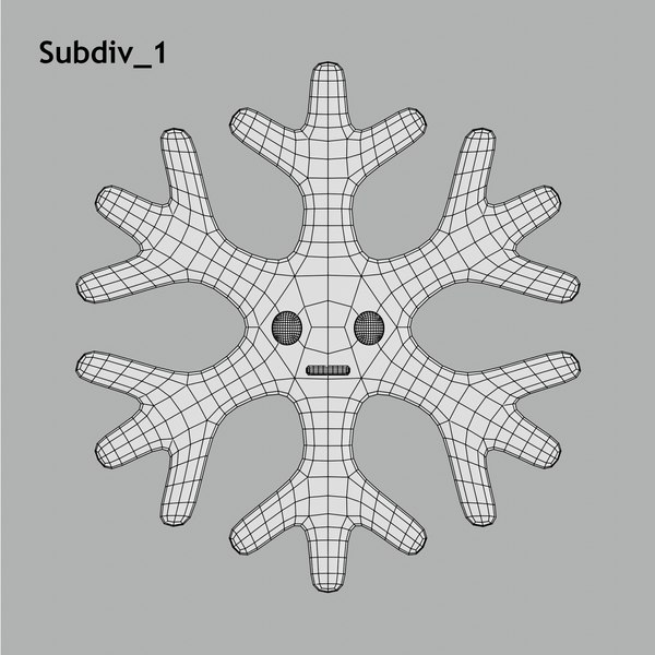 Snowflake Mint Funny Sad Face With Eyes And Pink Cheeks And Lips Kawaii ...