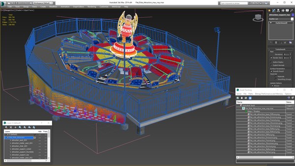 Flat Ride Attraction3D模型 - TurboSquid 1883177