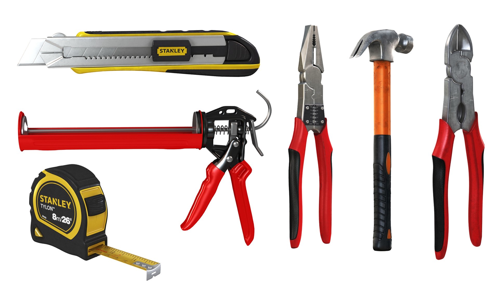 3D Model Hand Tools Collection 6 In 1 - TurboSquid 2279089