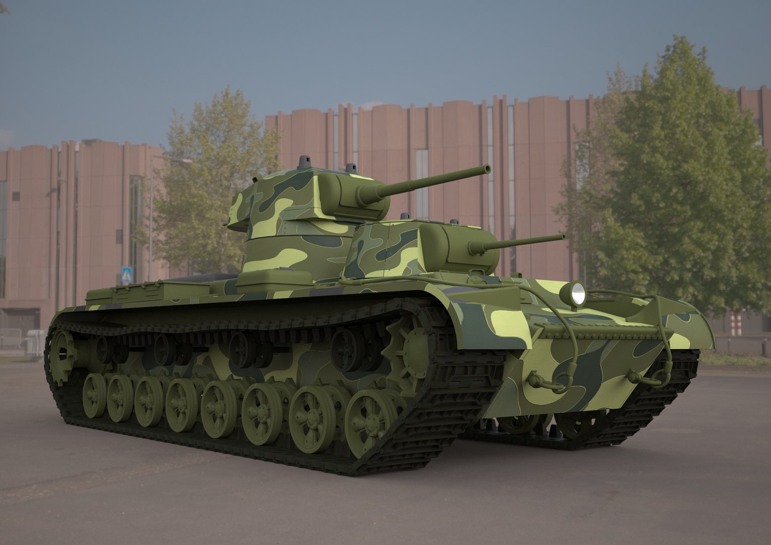 SMK Military Tank 3D Model Model - TurboSquid 2069377