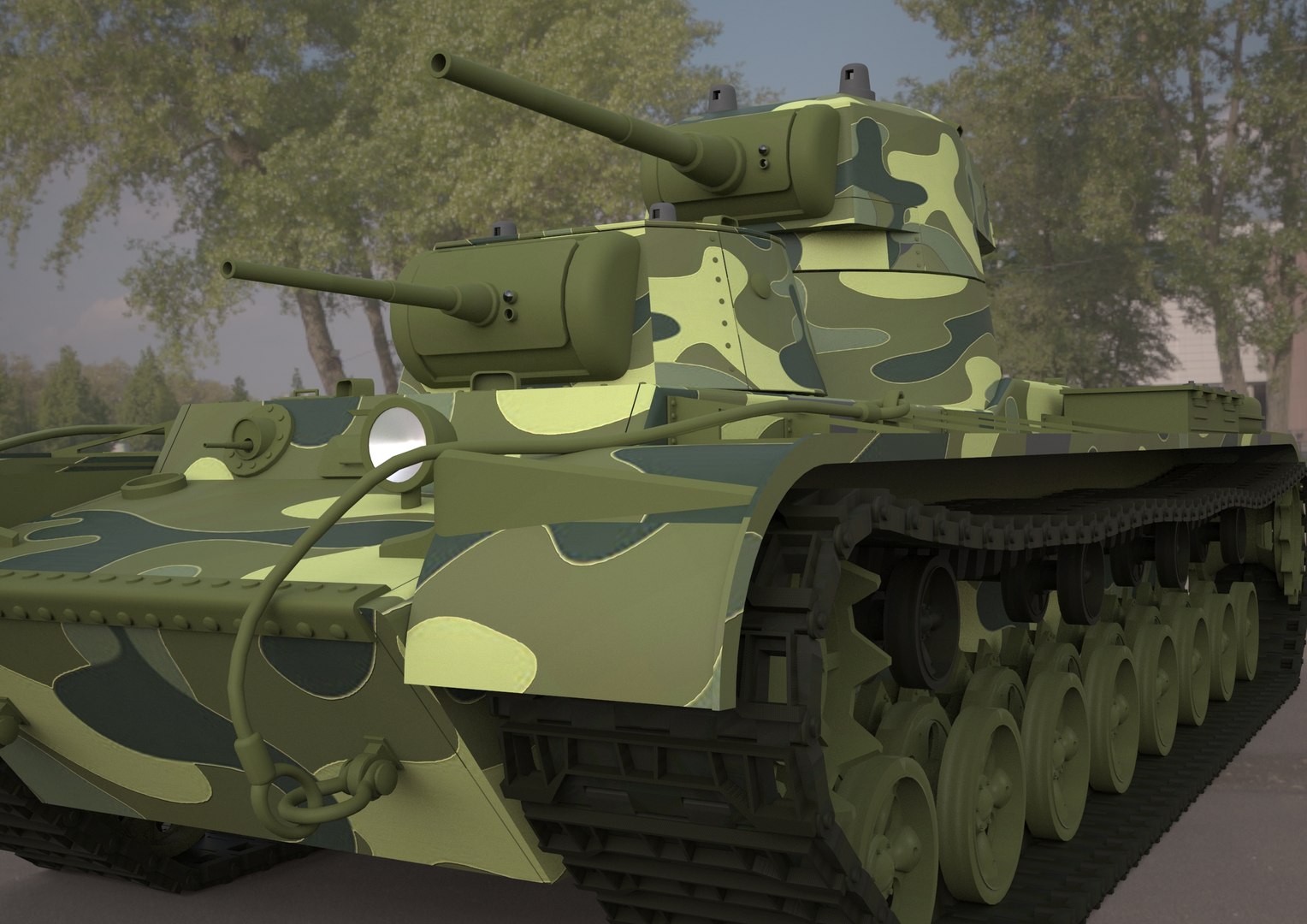 SMK Military Tank 3D Model Model - TurboSquid 2069377