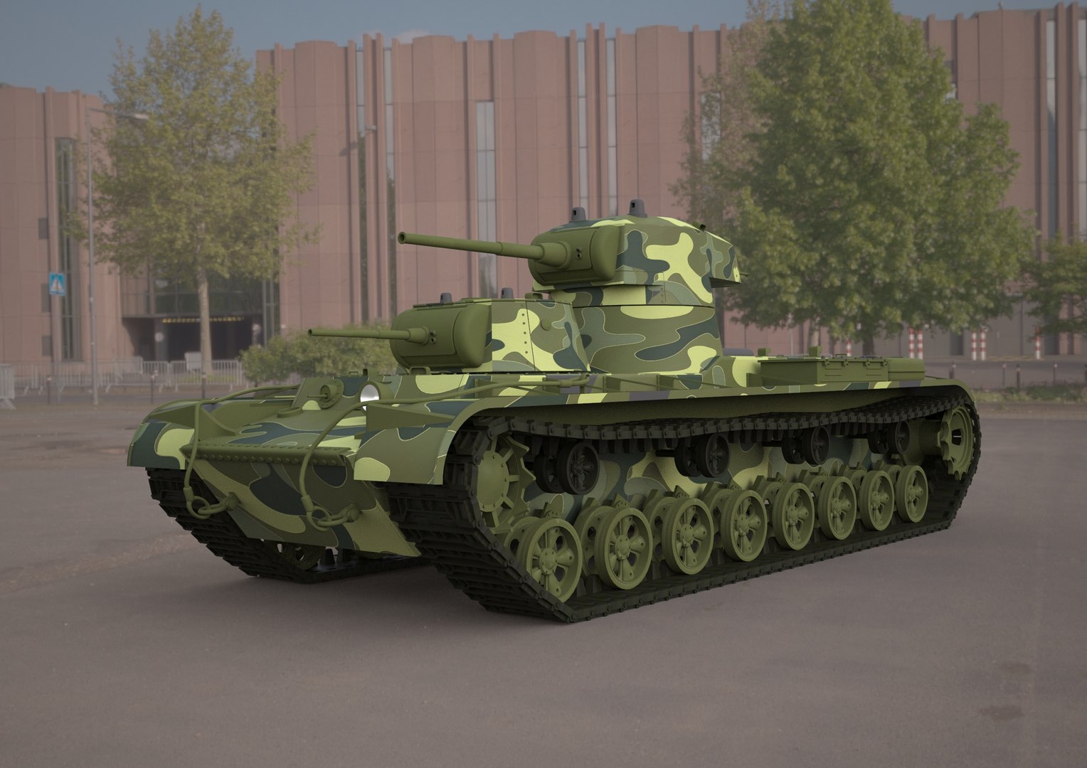 SMK Military Tank 3D Model Model - TurboSquid 2069377