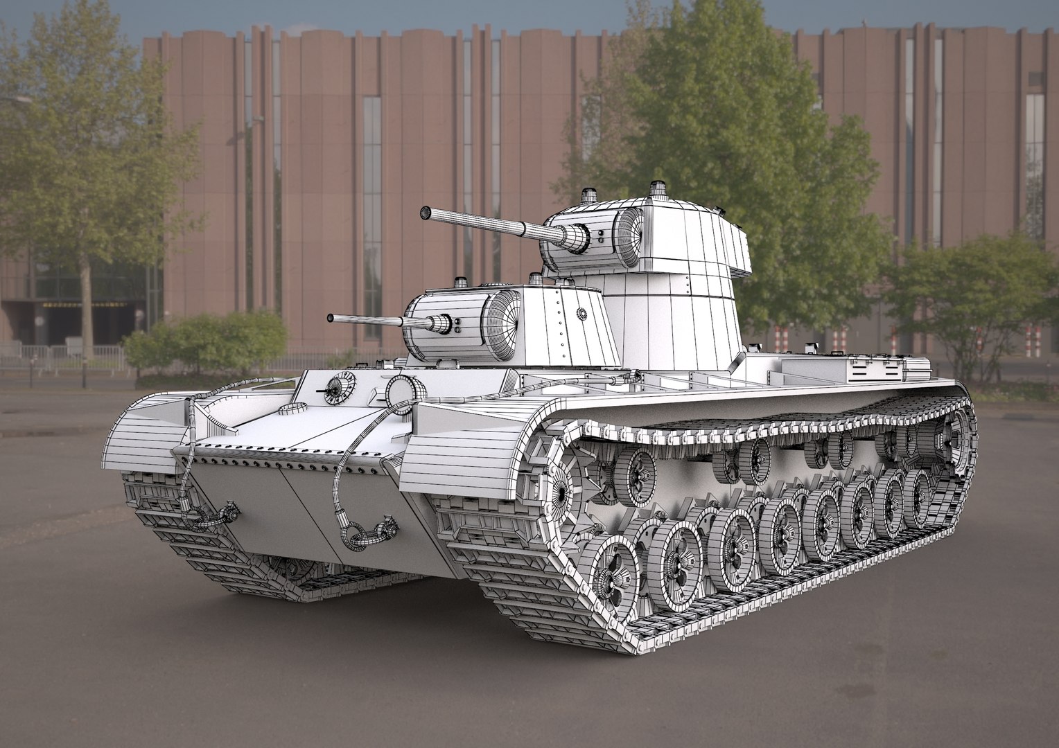 SMK Military Tank 3D Model Model - TurboSquid 2069377