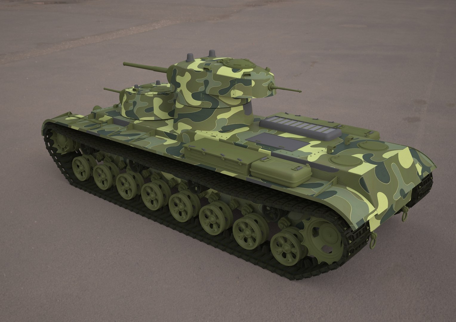 SMK Military Tank 3D Model Model - TurboSquid 2069377