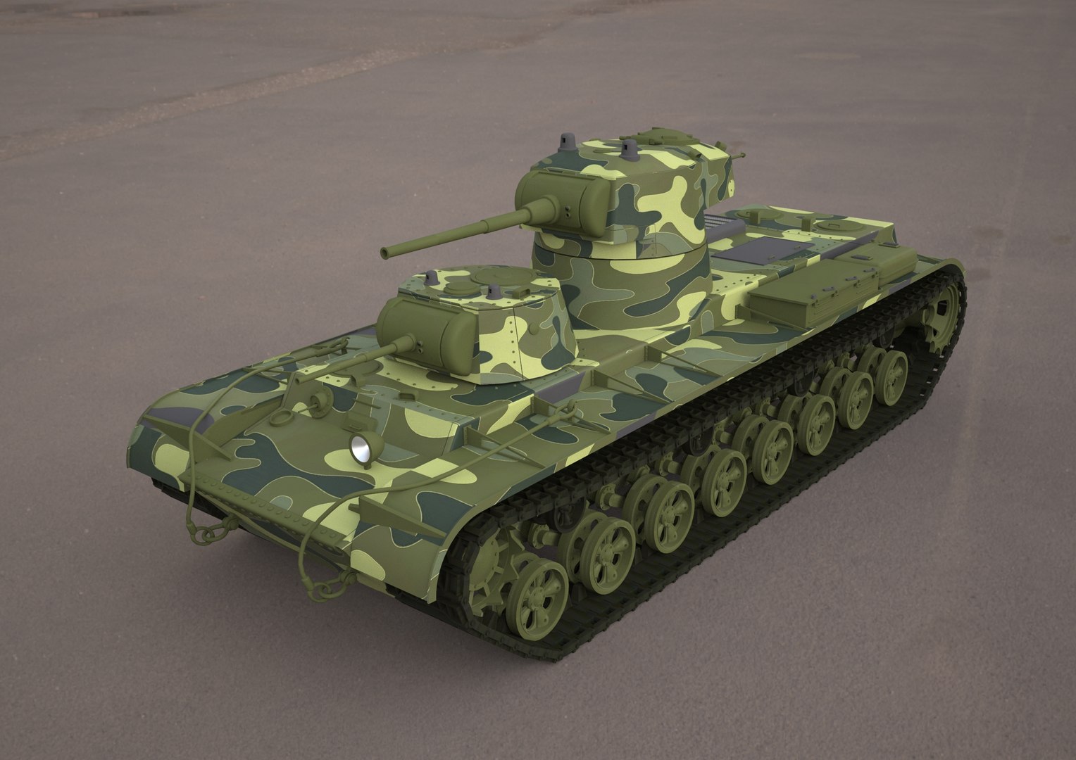 SMK Military Tank 3D Model Model - TurboSquid 2069377