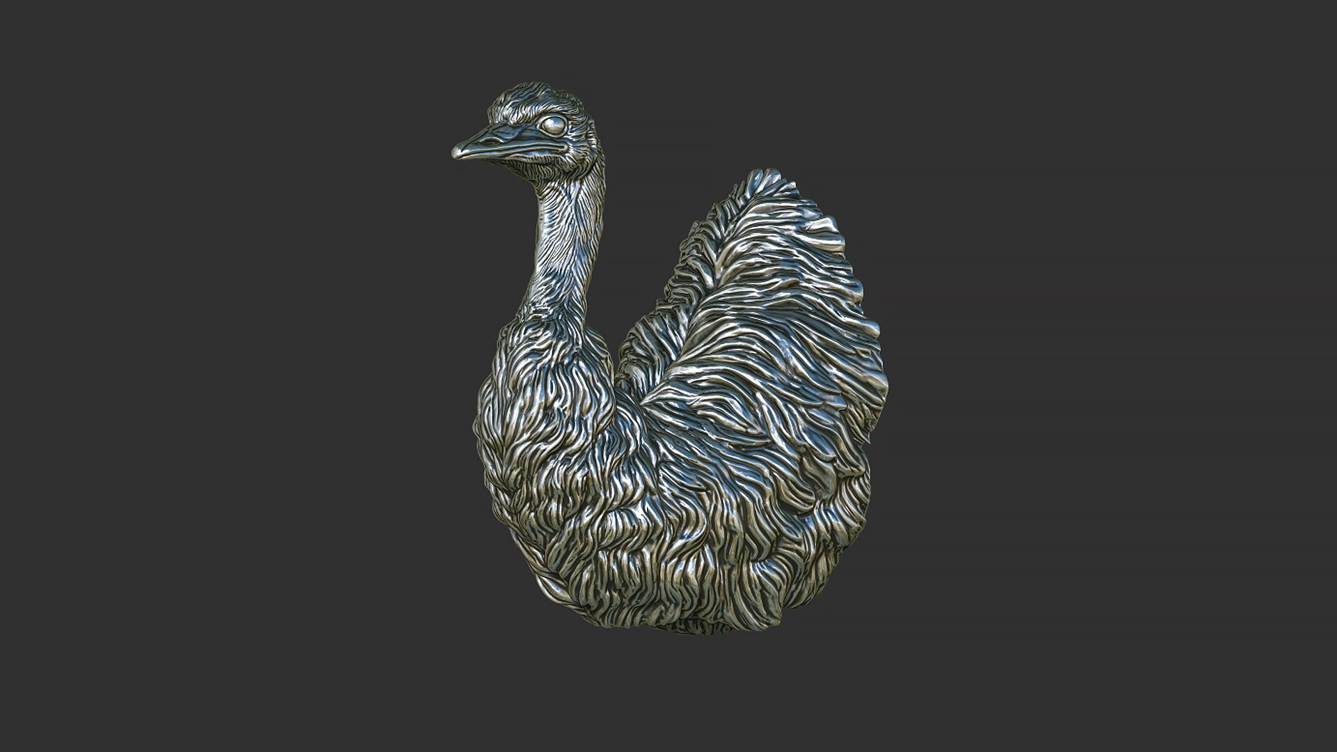 Emu Ostrich Bust 3D Model - TurboSquid 2102909