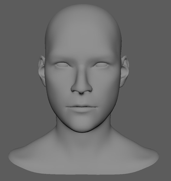 3d girl head model