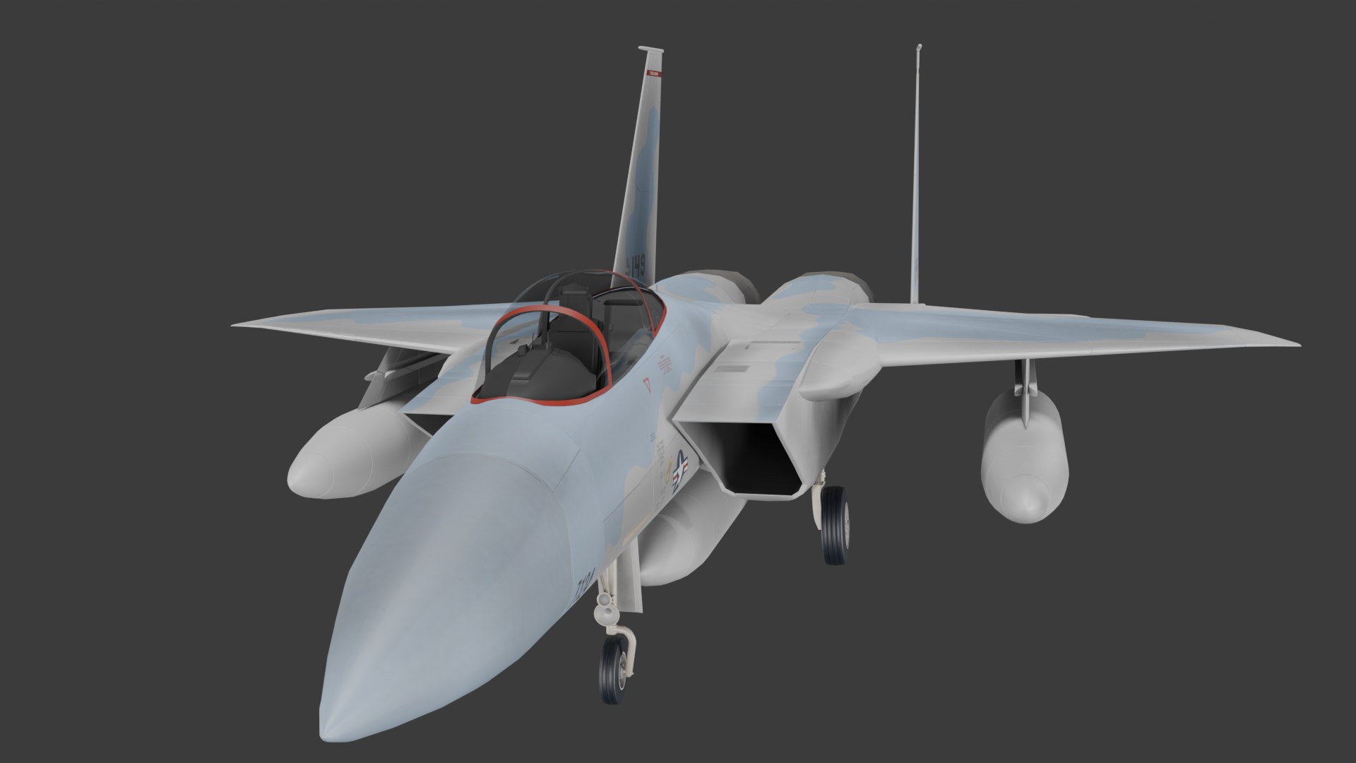 3D Modern Fighter Jet F-15 - TurboSquid 2428936