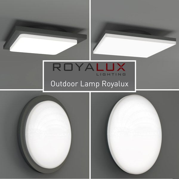 outdoor lighting lamp royalux 3d max