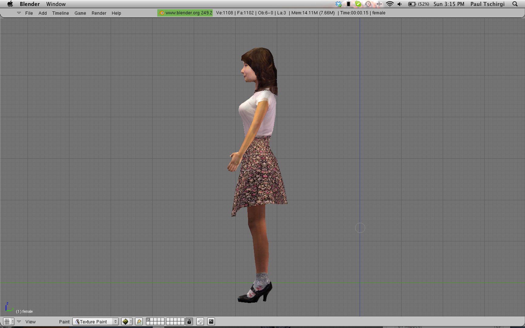 3ds max female girl woman