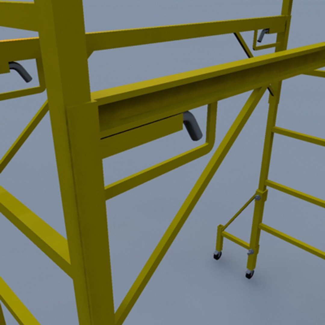 metal scaffolding 3d model