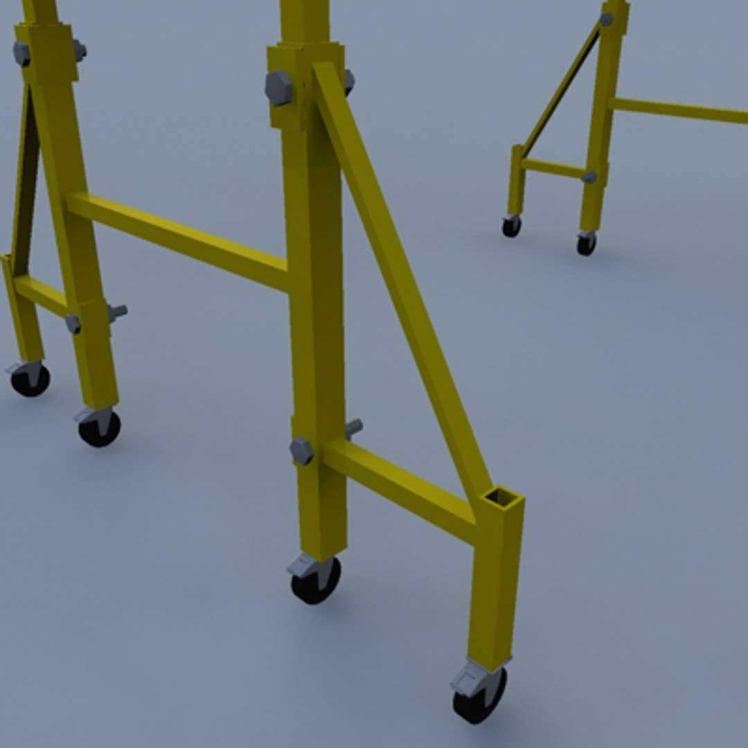 metal scaffolding 3d model