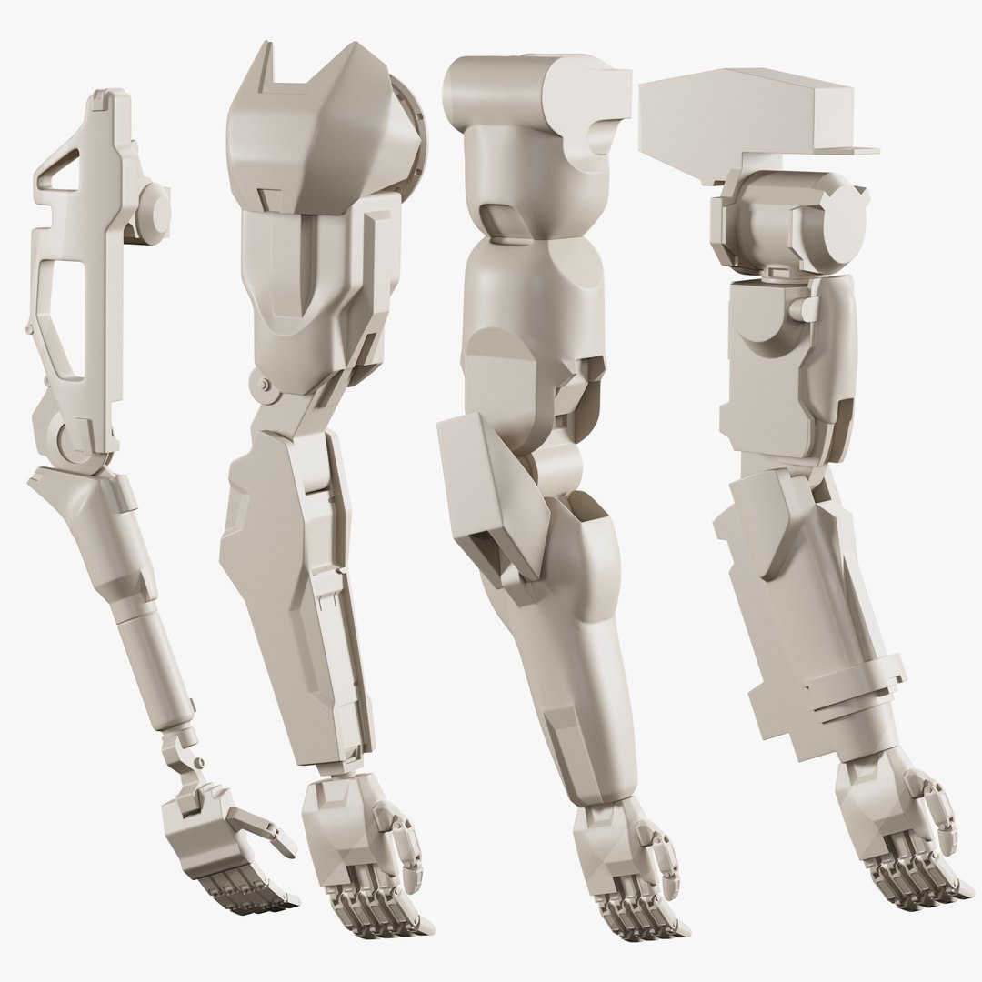 3D Mech Arm Base M Kit - TurboSquid 2233435