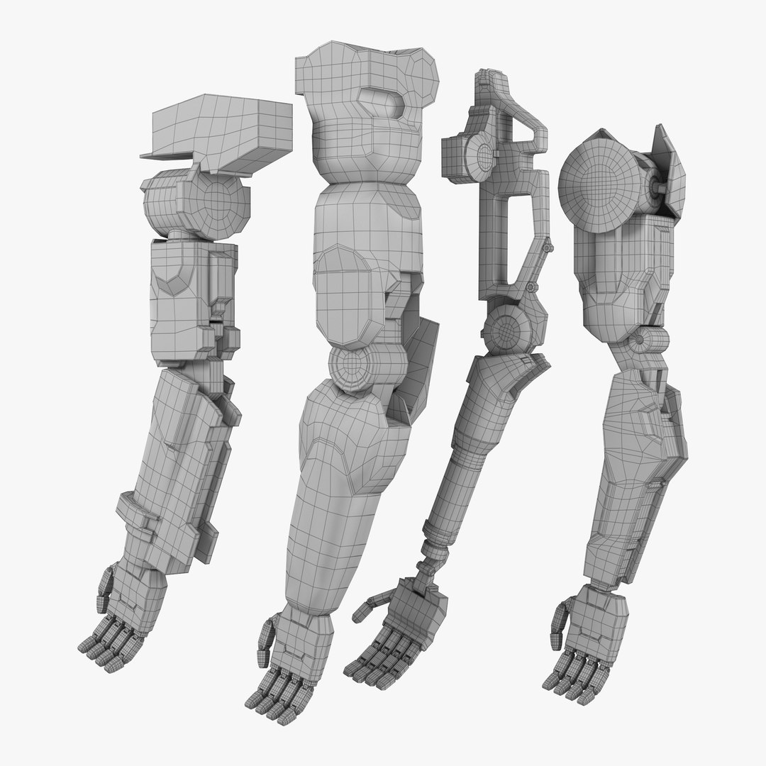 3D Mech Arm Base M Kit - TurboSquid 2233435