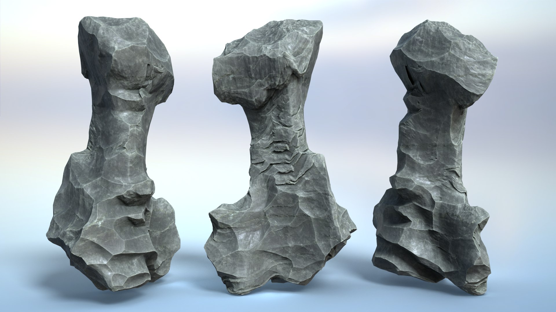 3D 16 Erosion Cave Rocks - 240928 - TurboSquid 2286673
