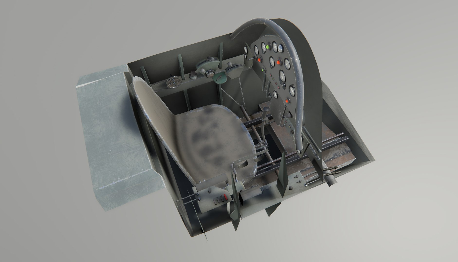 3D Airplane Cockpit - TurboSquid 1554346