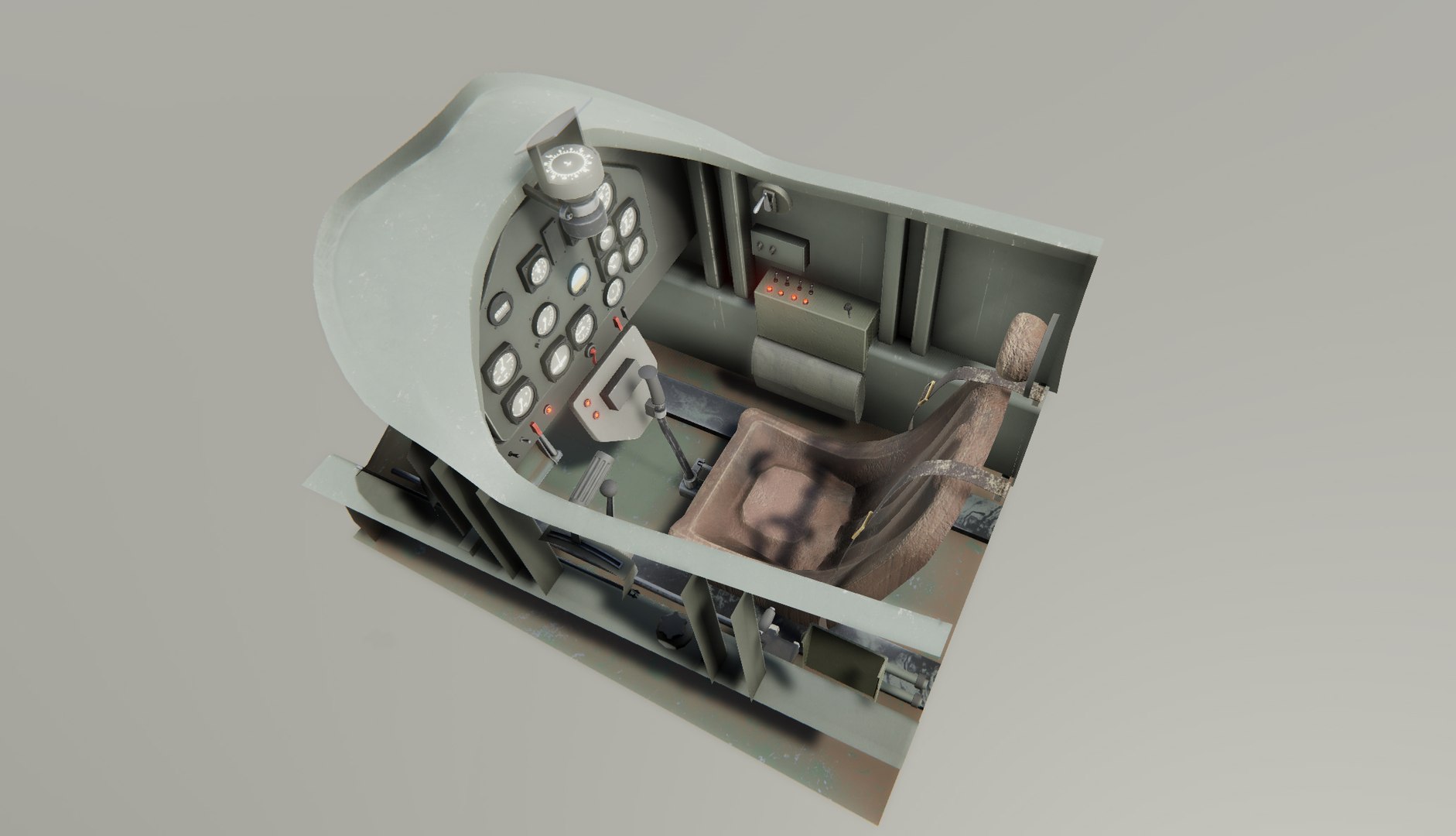 3D Airplane Cockpit - TurboSquid 1554346