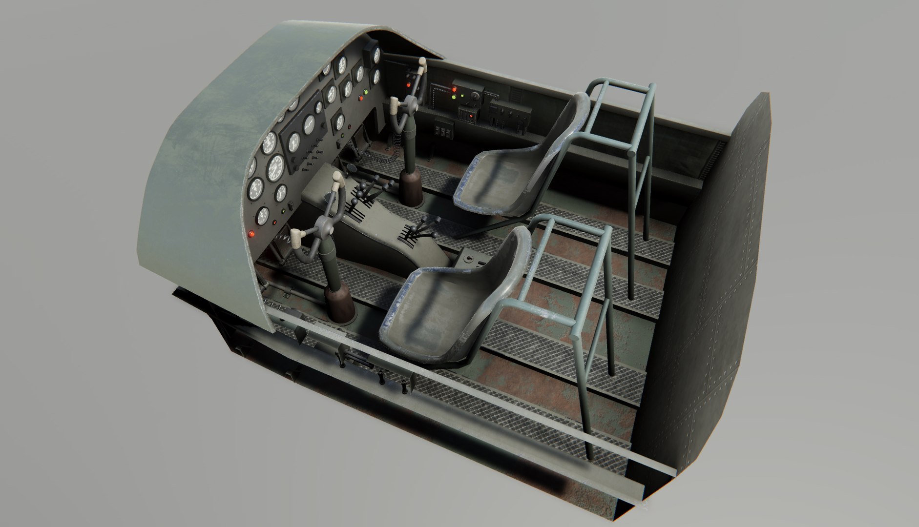 3D Airplane Cockpit - TurboSquid 1554346