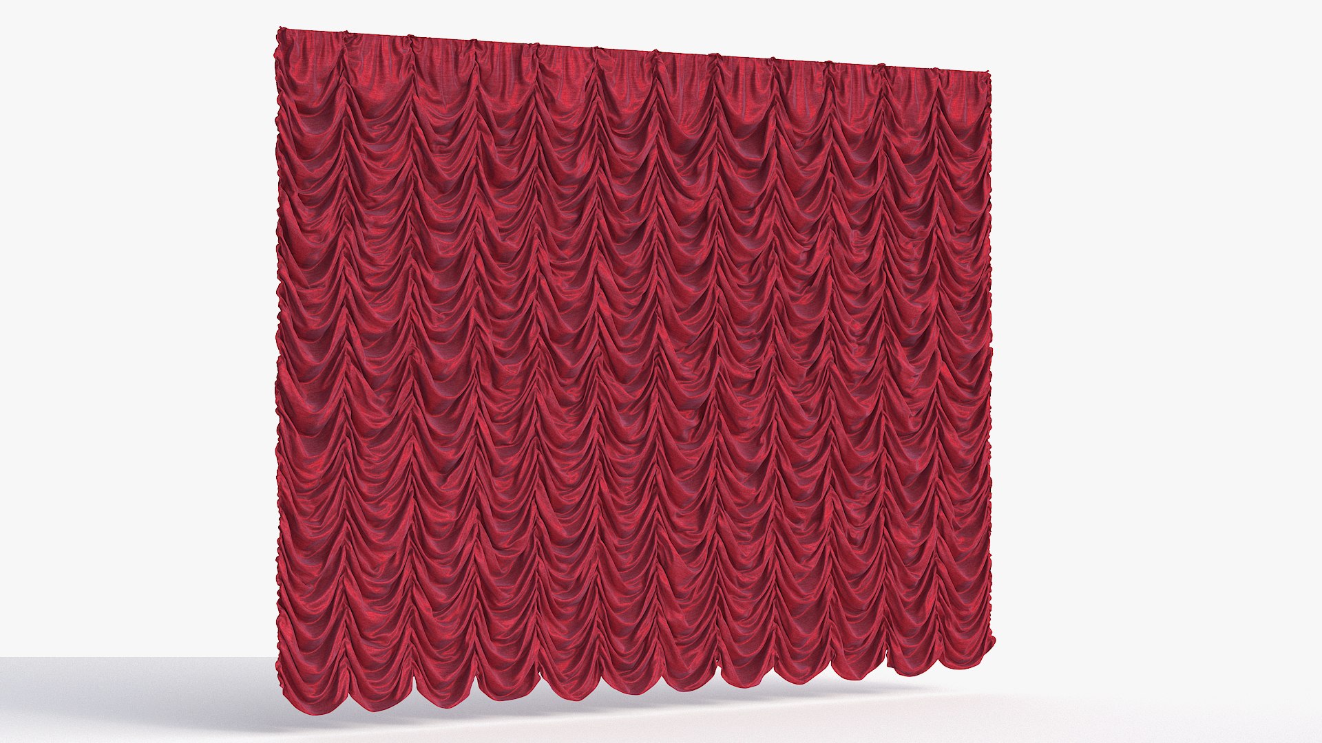3D Austrian Curtain Model - TurboSquid 1828446