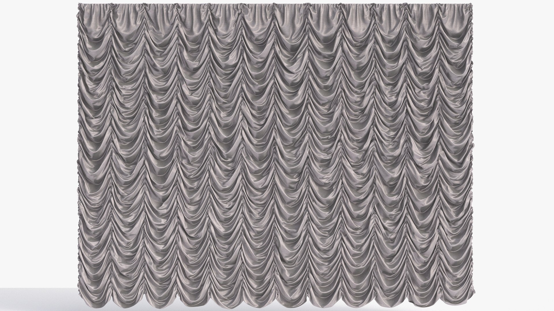 3D Austrian Curtain Model - TurboSquid 1828446