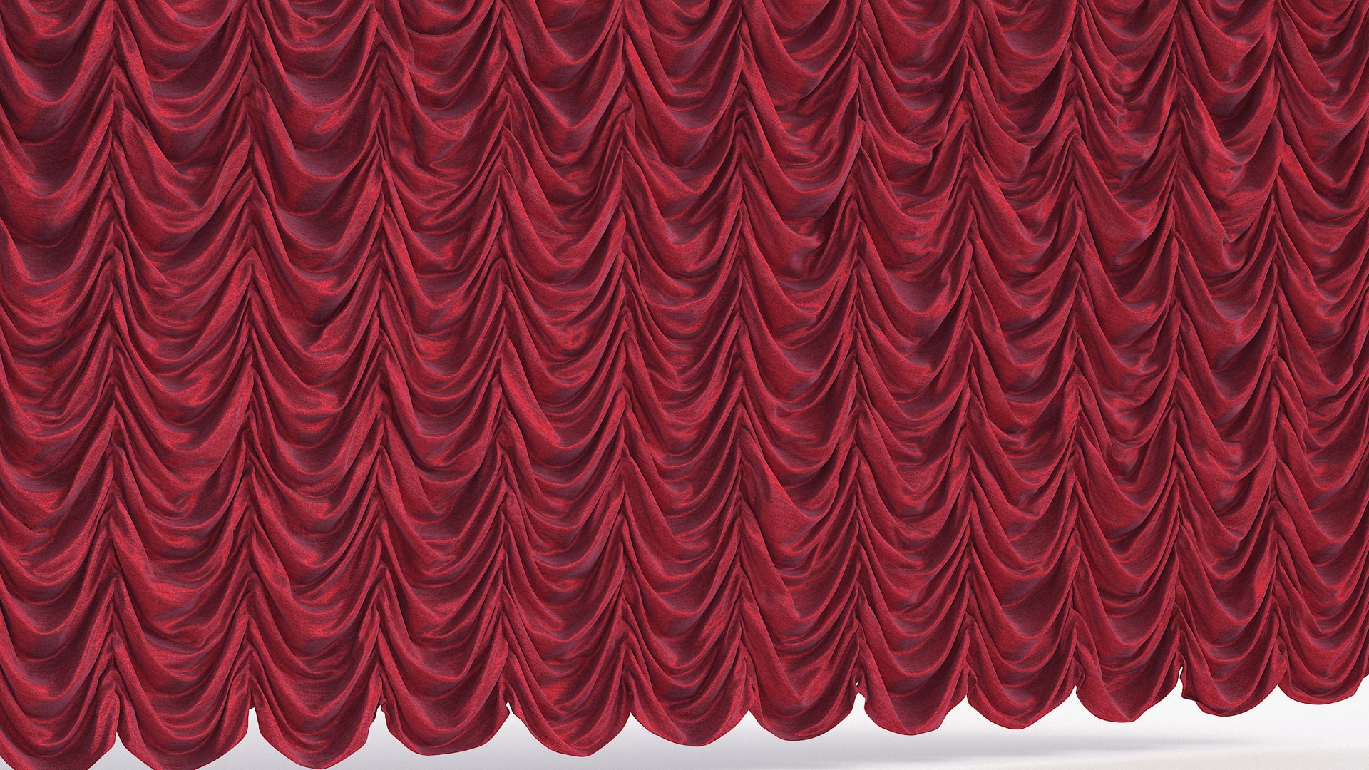 3D Austrian Curtain Model - TurboSquid 1828446