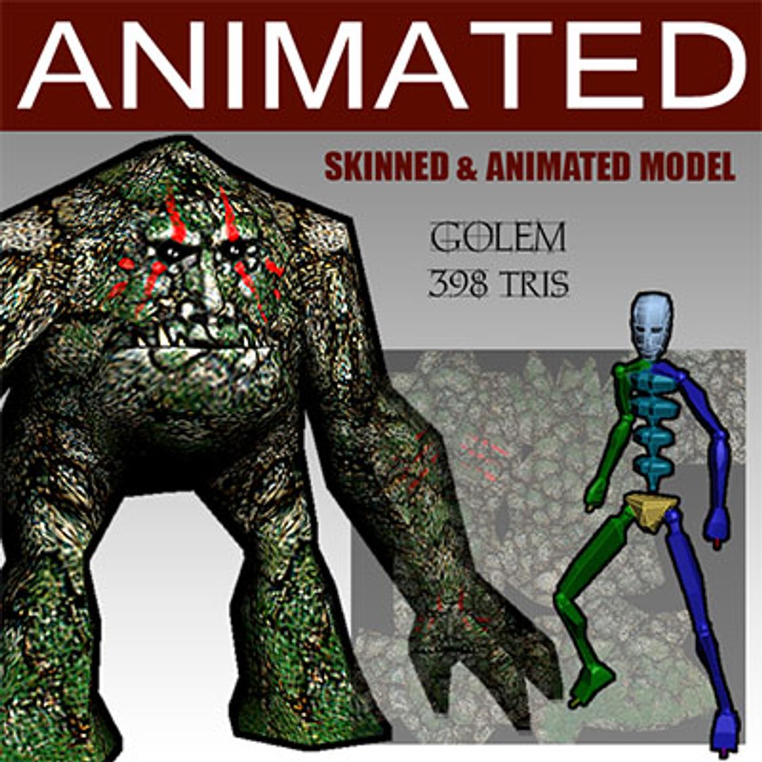 glest animation daemon 3d model