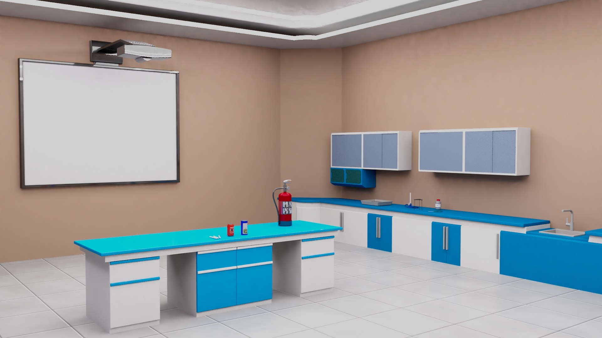 Synthesis Reactions Lab 3D Model - TurboSquid 2018686