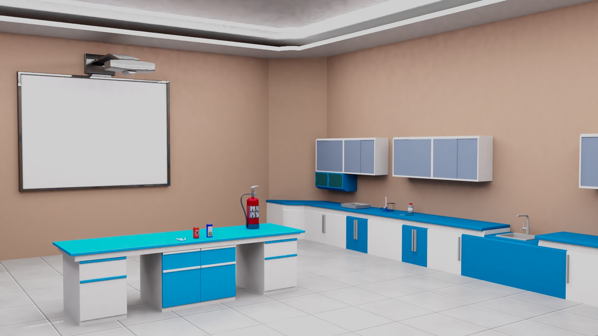 Synthesis Reactions Lab 3D Model - TurboSquid 2018686