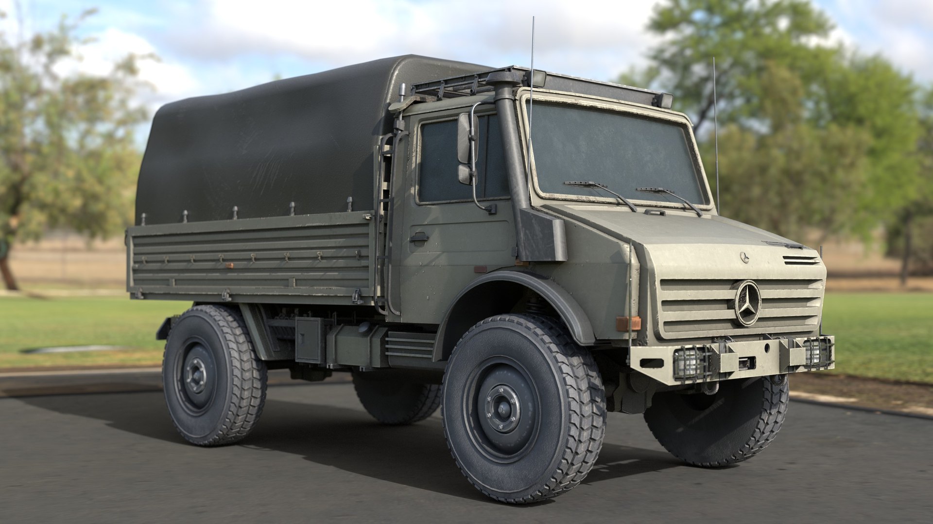 Mercedes Benz Unimog U3000 Truck 3D Model - TurboSquid 2241241