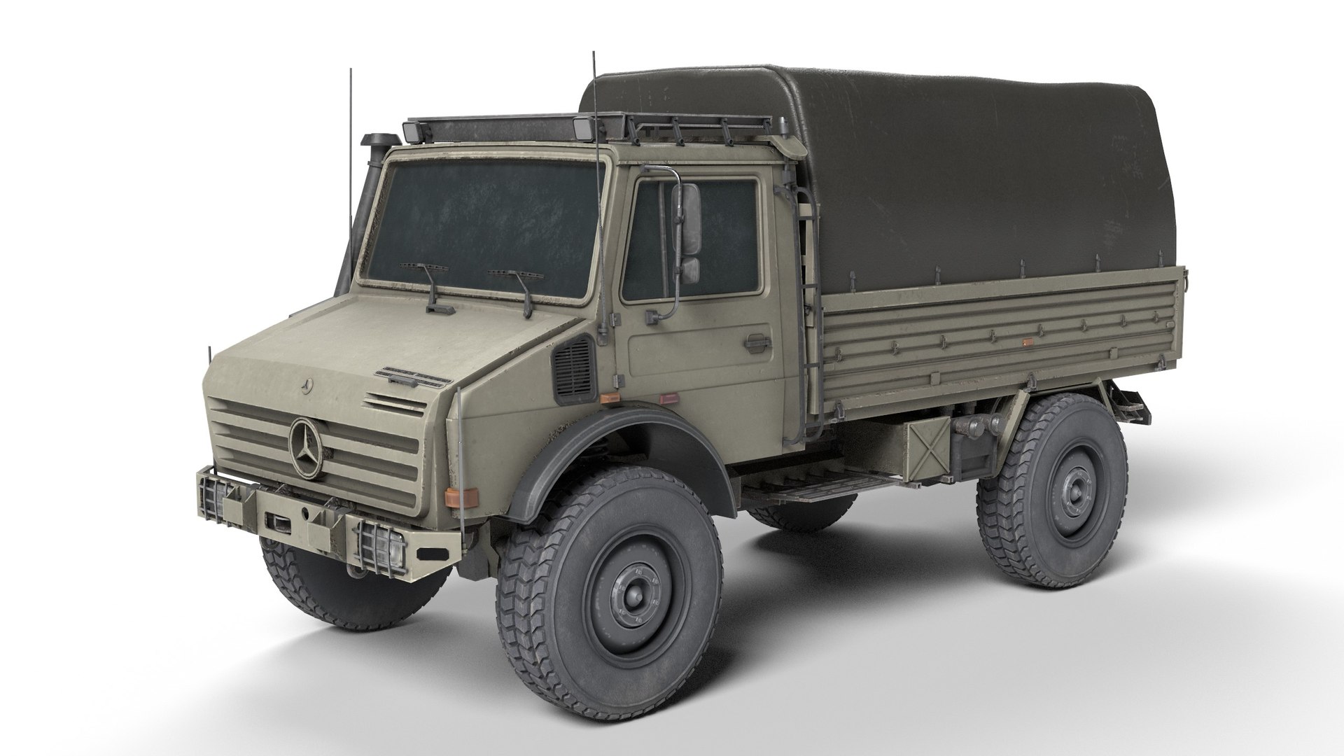 Mercedes Benz Unimog U3000 Truck 3D Model - TurboSquid 2241241