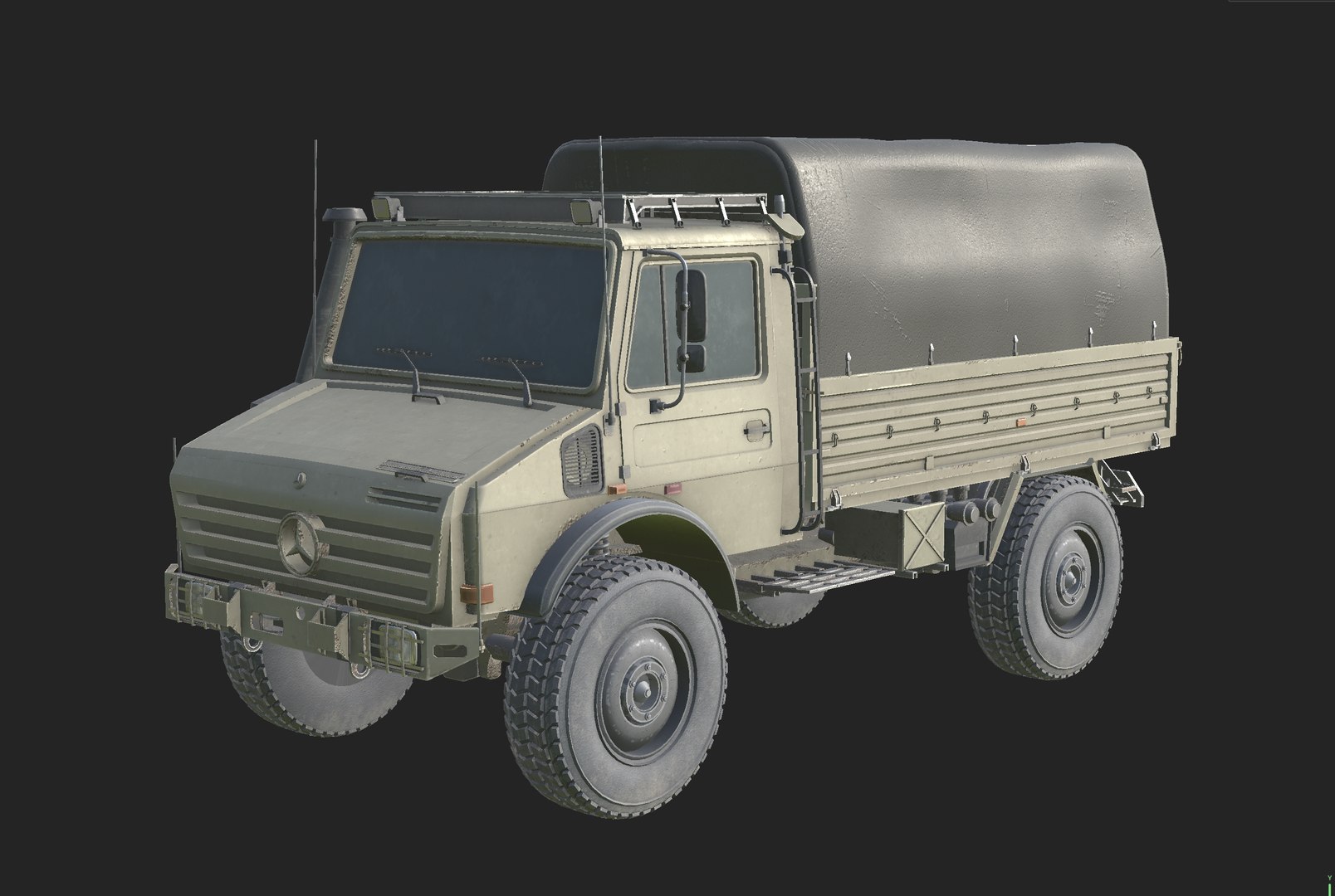 Mercedes Benz Unimog U3000 Truck 3D Model - TurboSquid 2241241