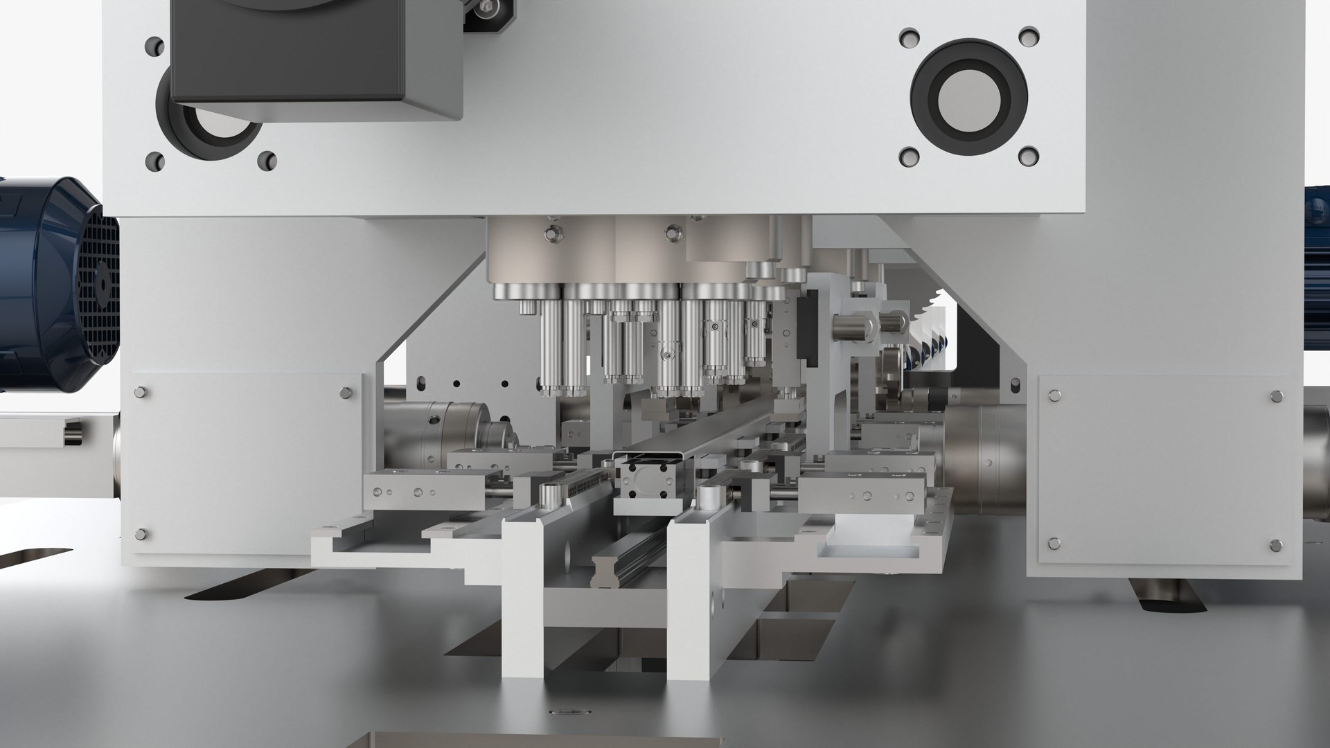 3D Model Square Tube Bar Feed Cutting Drilling And Tapping Machine ...