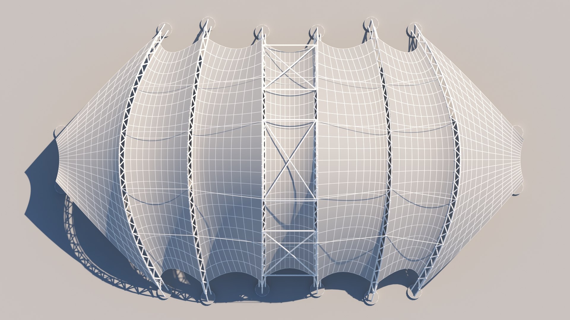 3D Tensile Steel Structure Model - TurboSquid 1723553