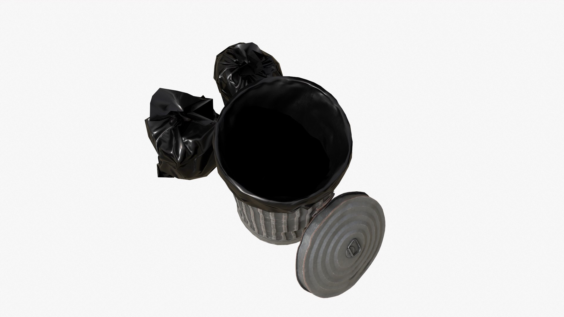 3D Bag Trash Bin Model - TurboSquid 1689655