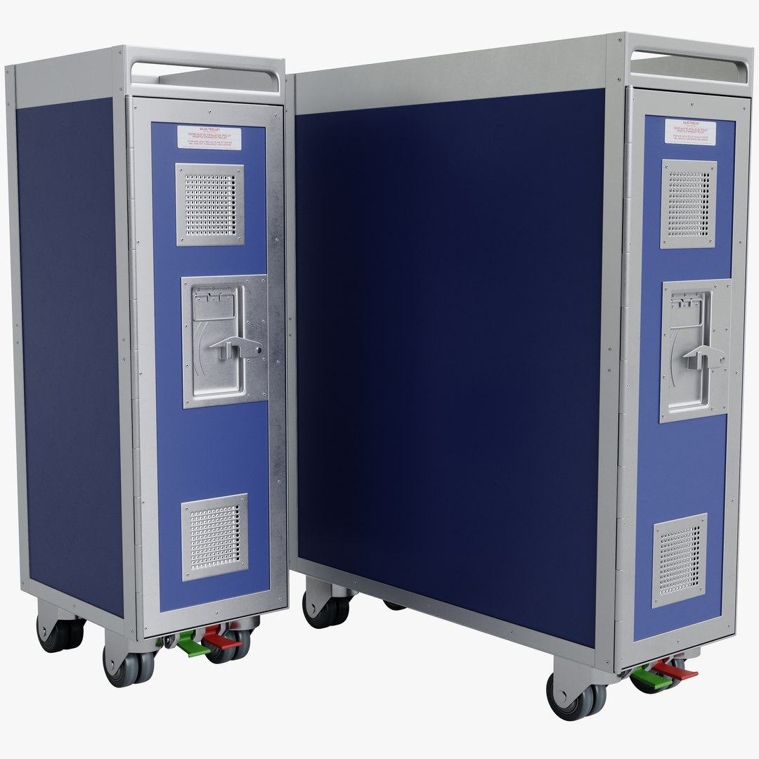 3D Meal Aviation Trolley - Full Half Size - TurboSquid 2148169