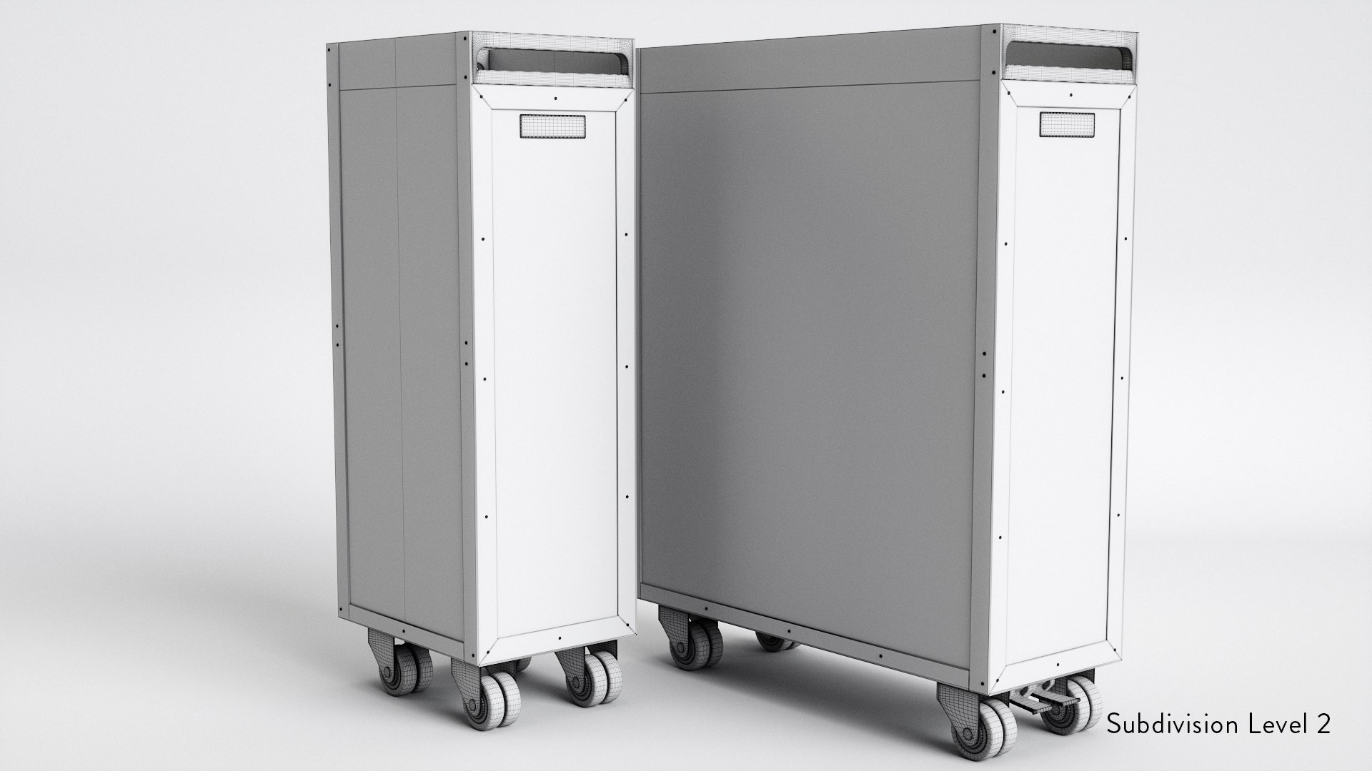 3D Meal Aviation Trolley - Full Half Size - TurboSquid 2148169