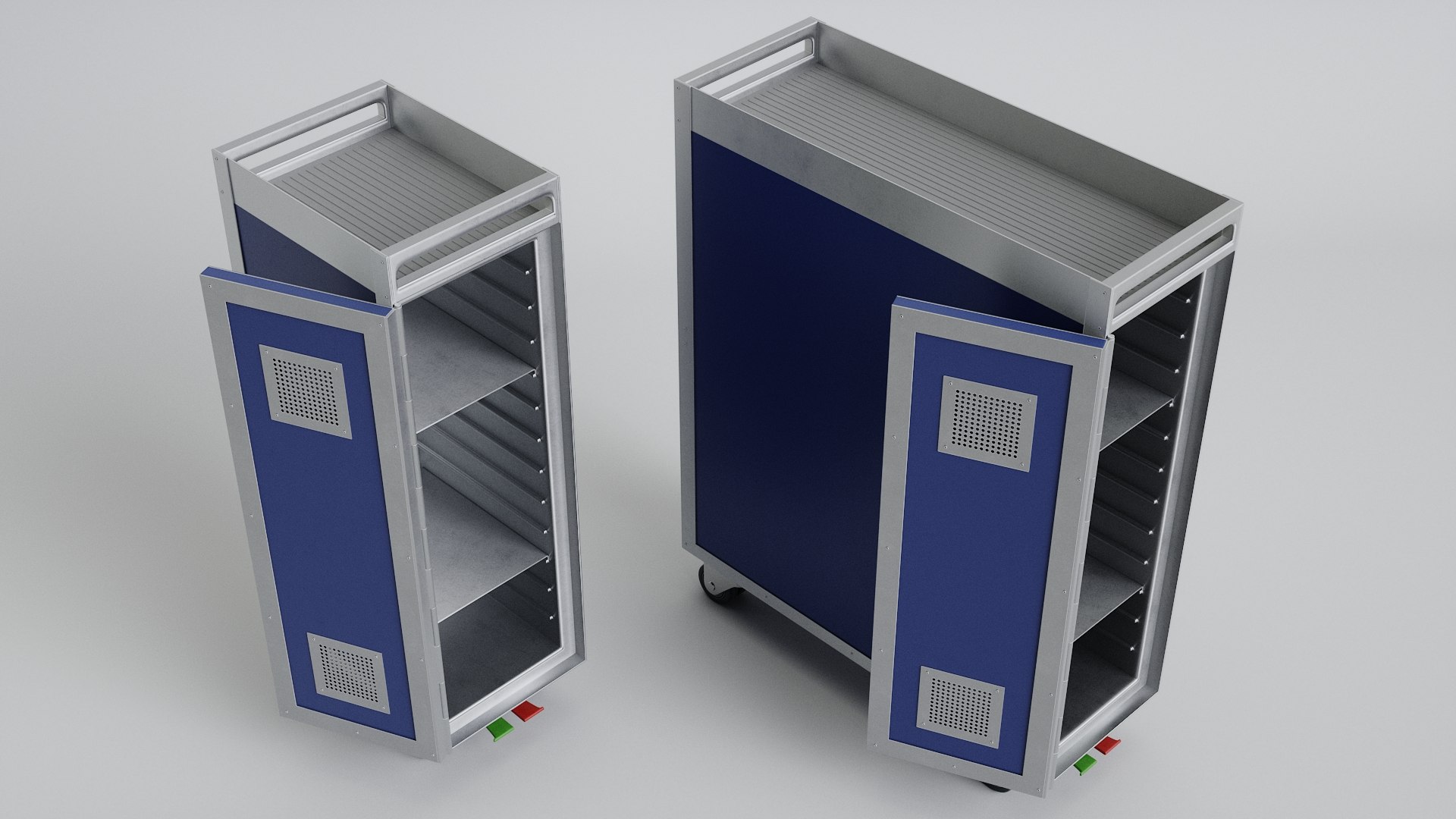 3D Meal Aviation Trolley - Full Half Size - TurboSquid 2148169