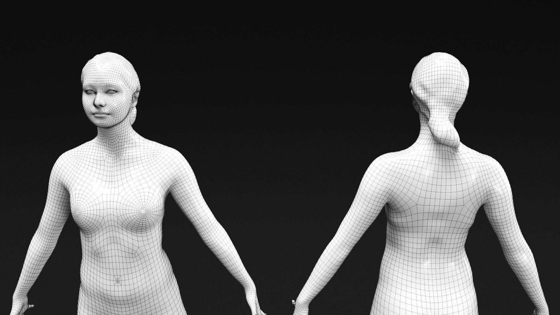 Scanned Human Young Woman Model - TurboSquid 1436508