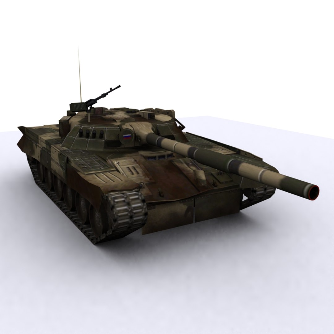 3ds Max T-80u T80 Battle Tank
