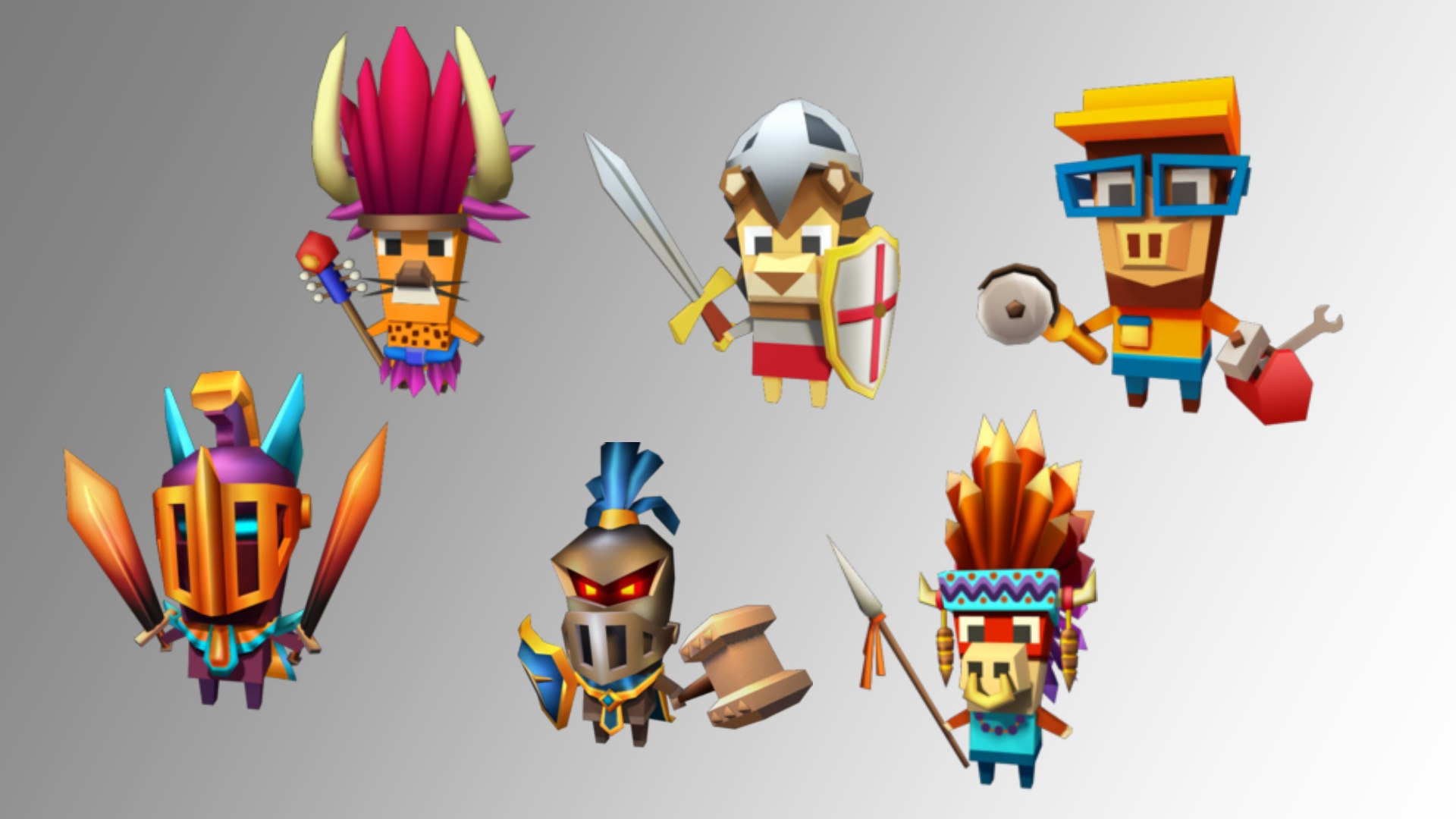 3D Fantasy Heroes - 3D Character Pack Model - TurboSquid 2369308